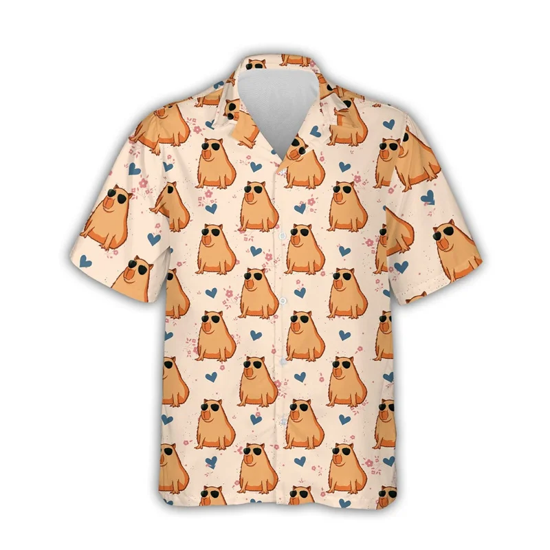 Camisetas con gráficos de capibara kawaii para hombre, ropa con ...