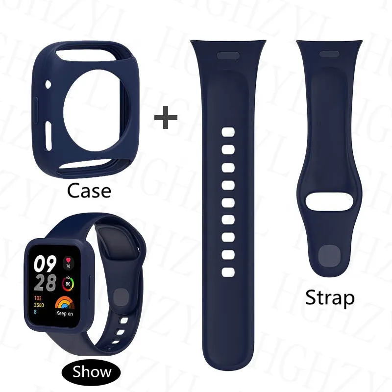 Silicone-WatchBand-Strap-For-Xiaomi-Redmi-Watch3-SmartWatch-Band ...
