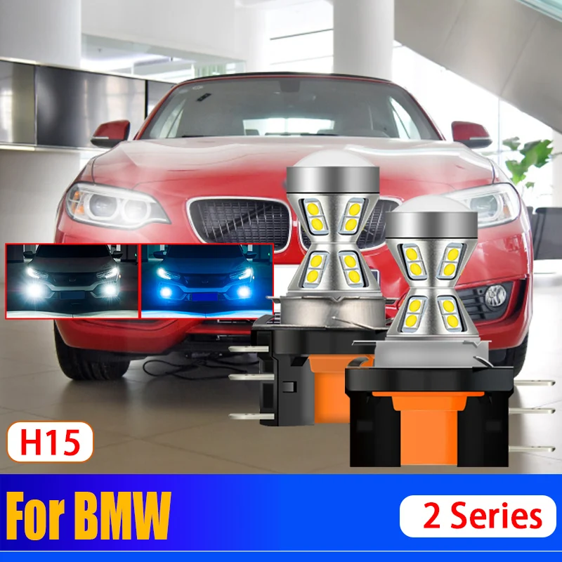 2x-High-Bright-Canbus-No-Error-H15-LED-DRL-Front-Signal-Day-Light-Bulbs ...