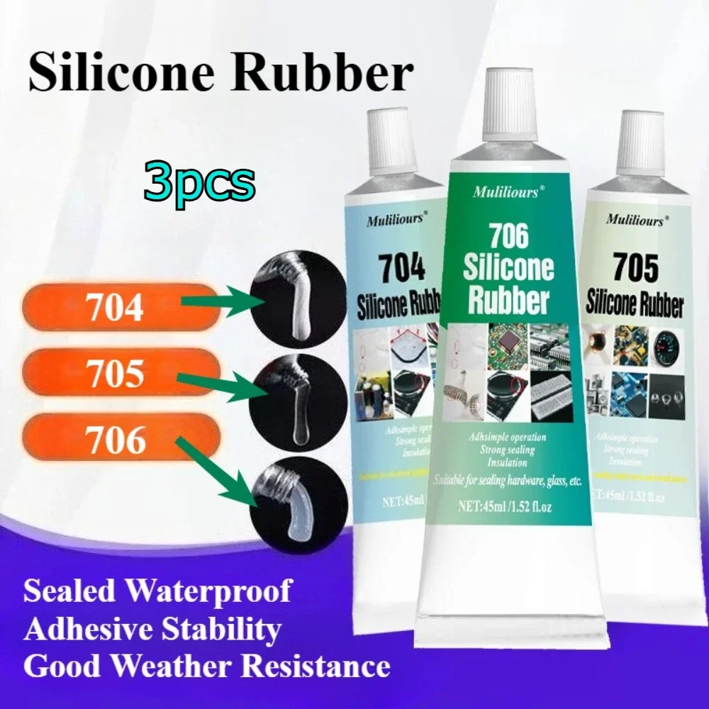 Silicone Industrial Adhesive 704/705/706 Electronic Sealant Components ...