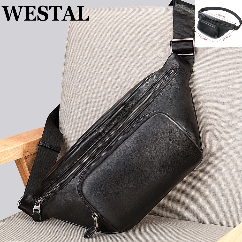 WESTAL-Black-Men-s-Sling-Bags-Leather-Crossbody-Side-Bag-for-Men ...