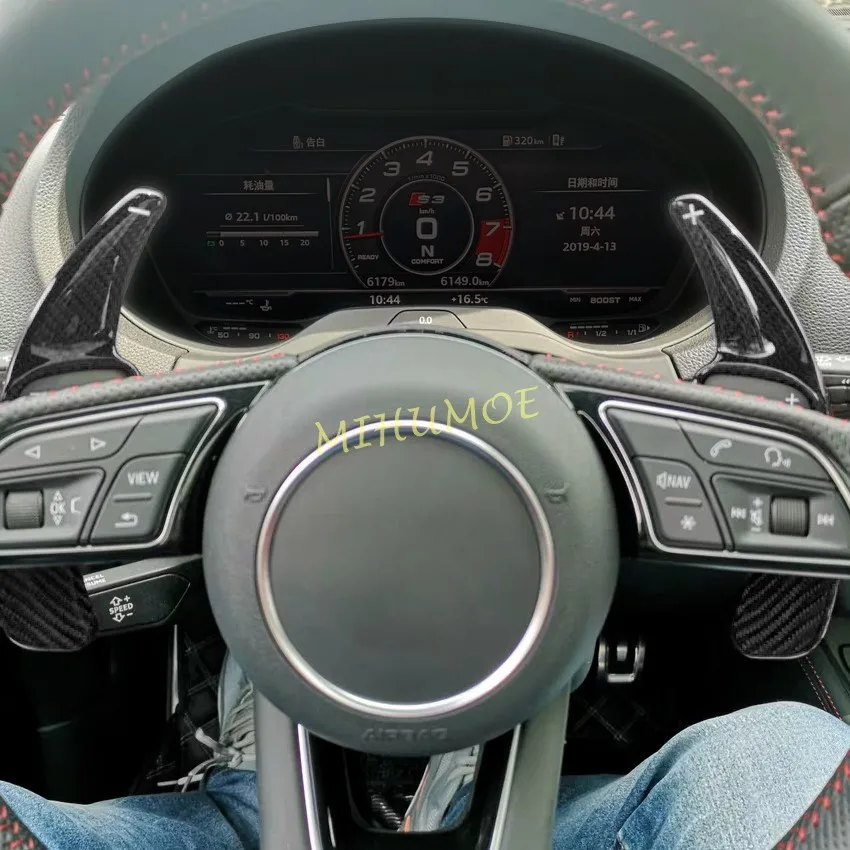Carbon-Fiber-Shift-Paddle-Extension-For-Audi-A3-A4-A5-Q2-Q3-Q5-Q7-Q8 ...