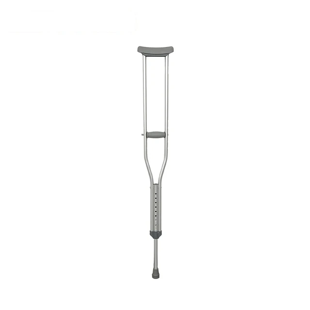 Height adjustable aluminum axillary crutches 1 Piece - FitMed