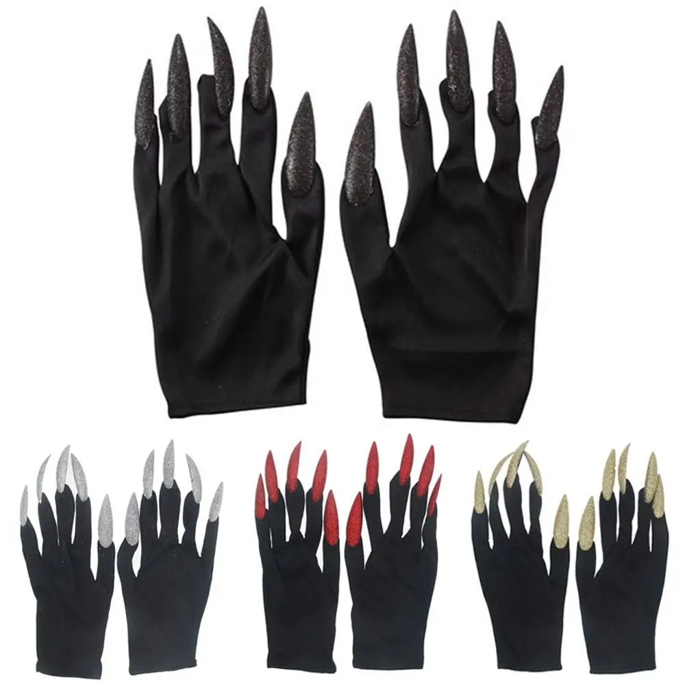Halloween-Gothic-Long-Nails-Gloves-Funny-Festival-Witch-Cosplay-Costume ...