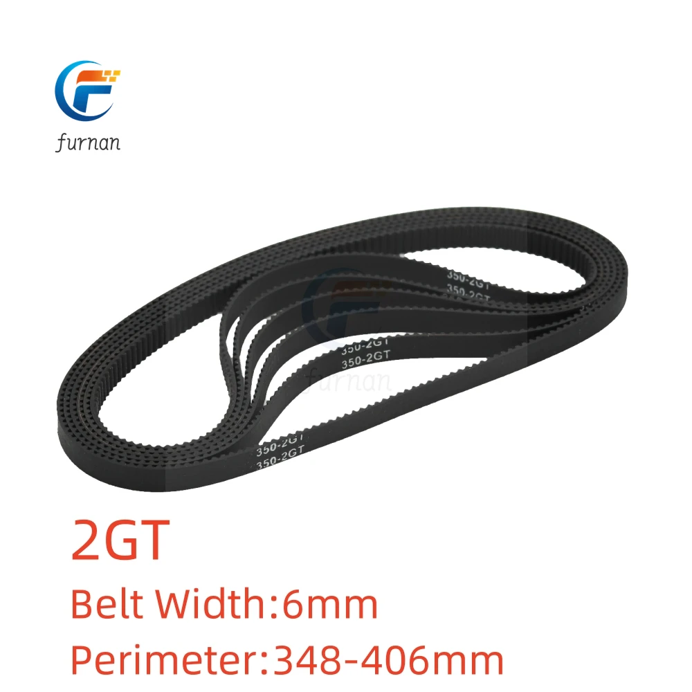 3D-Printer-2GT-6mm-Closed-Loop-Rubber-Timing-Belt-Length-348-350-360 ...