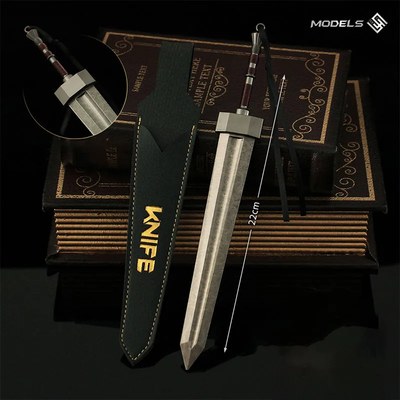 22cm-Eldenn-Game-Peripherals-Damascus-Steel-Grain-Greatsword-Alloy ...
