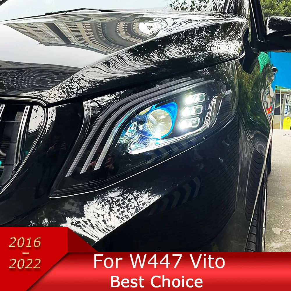 Car Lights for Vito W447 Metris V Class 2015-2020 LED Auto Headlights ...