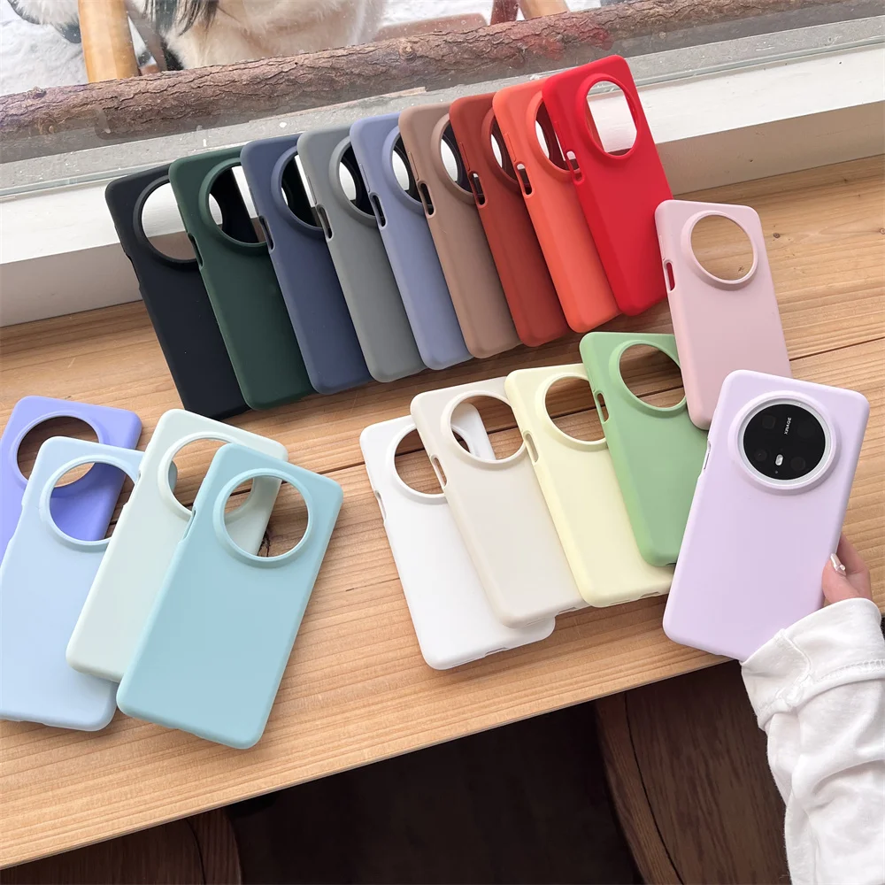 Жидкий силиконовый чехол для телефона Huawei Mate 70 60 50 Pro Pura70 Pro P70 Ultra P60 Pro Nova ...