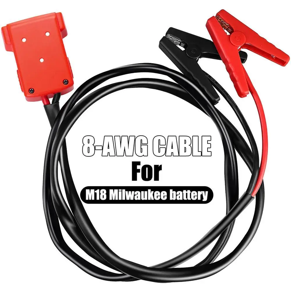 Jumper-Cables-With-Adapter-For-M18-Milwaukee-18V-Batteries-8AWG-5-9FT ...