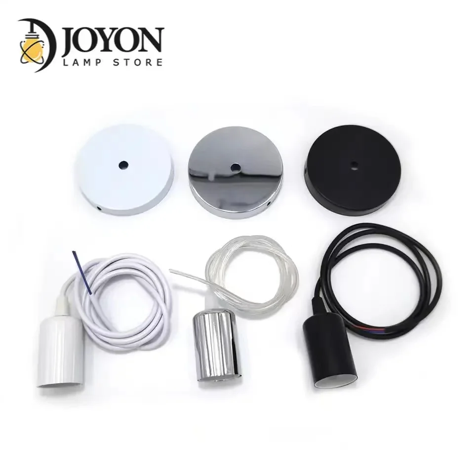Chandelier Line Set DIY Retro Light Accessor E27 Hanging Light Socket Lamp Holder 0.5m Screw ...