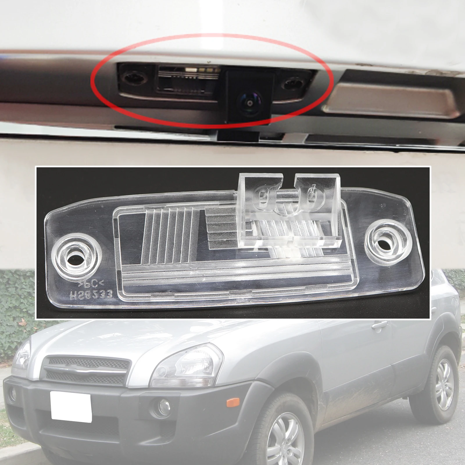 Rear Camera Bracket Mount License Plate Housing Stand For Hyundai ...