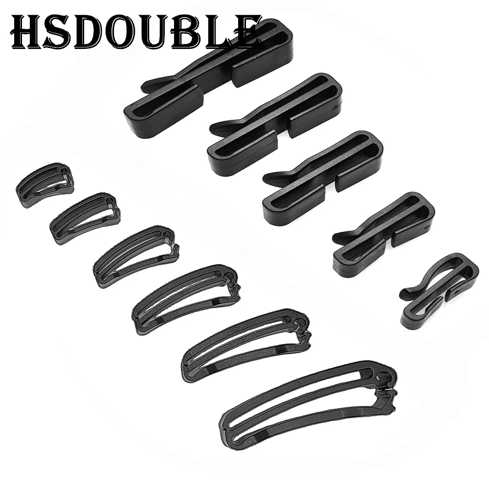 10-Pcs-Pack-Quick-Slip-Keeper-Buckle-End-Clip-Slider-Black-For-Molle ...