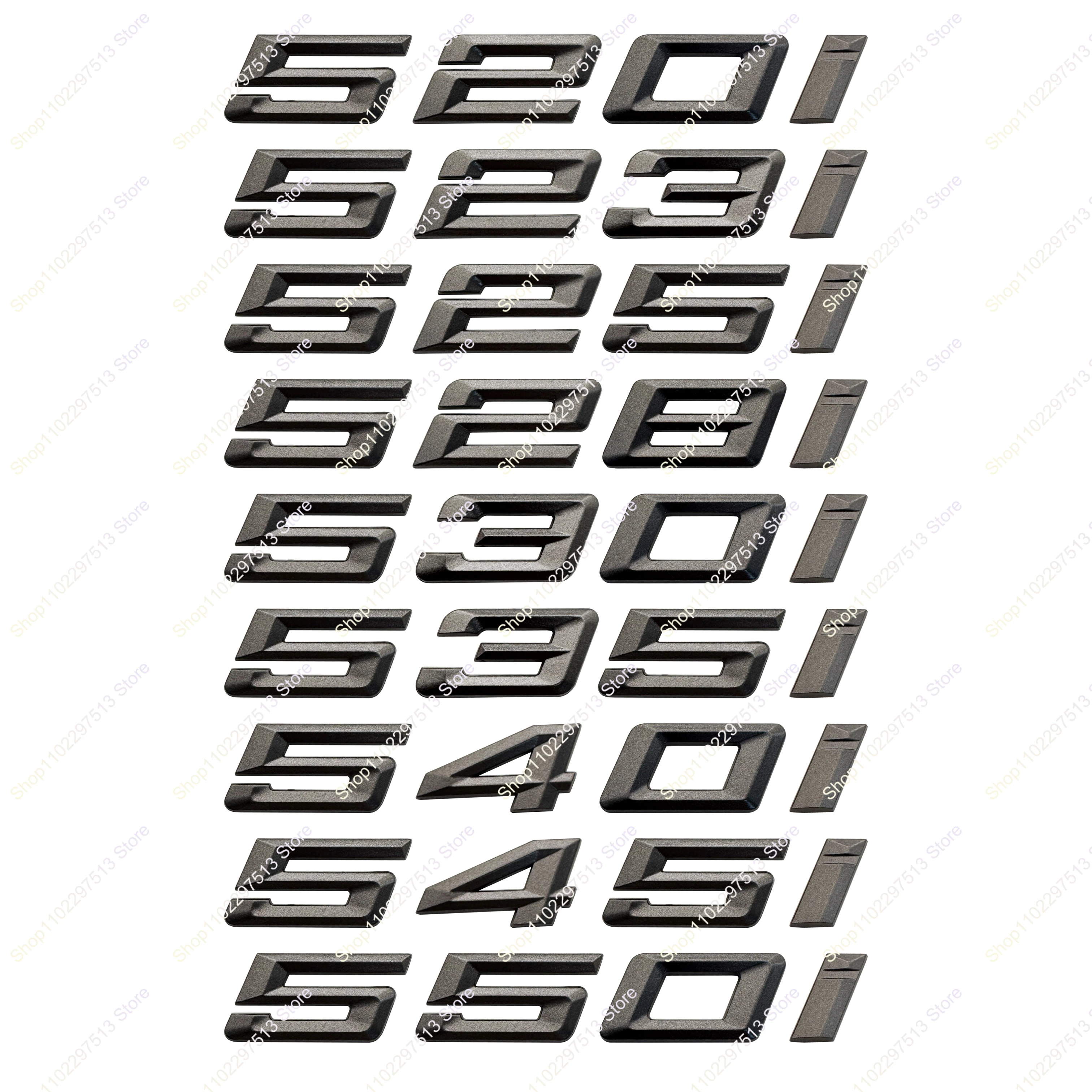 Car Tail 3D Letters 520i 523i 525i 528i 530i 535i 540i 545i Trunk ...