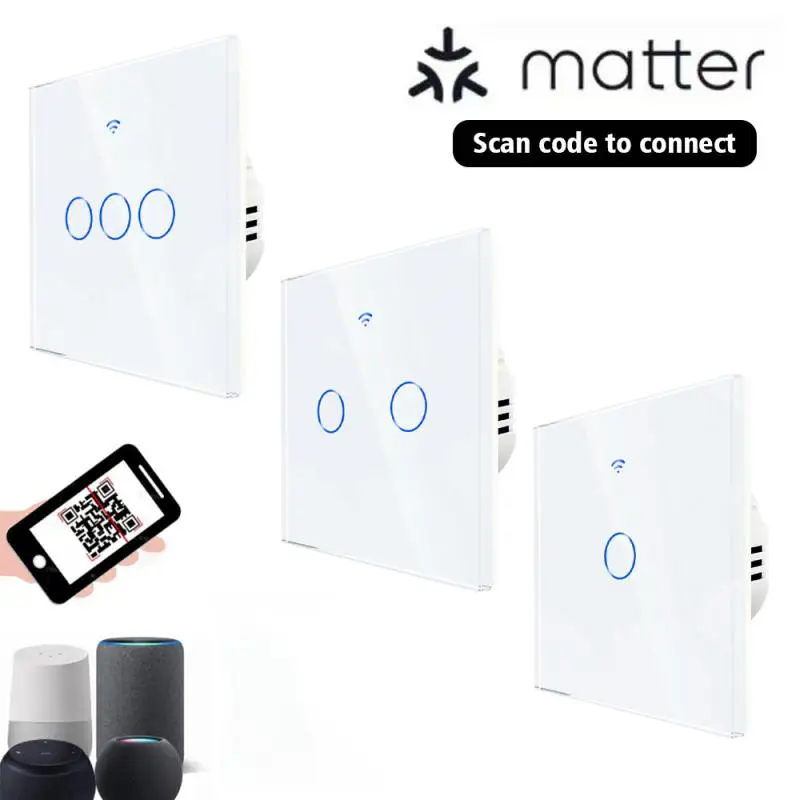 Matter-WiFi-Smart-Switch-1-2-3-4-Gang-EU-Smart-Home-Touch-Switch ...