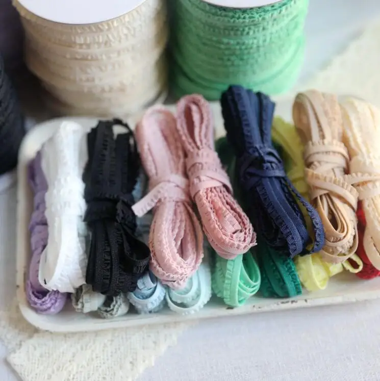 10 Meters Thin Lace Ribbon Fabric Craft for Garment Hot Sale Ruffle ...