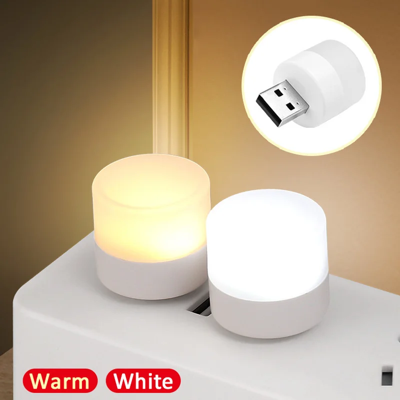 Portable Mini Usb Led Light Car Pc Mobile Power Universal Ambient ...