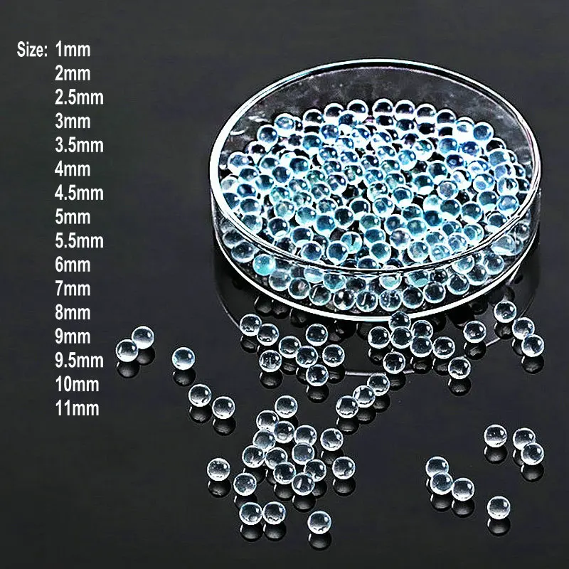 1000pcs 2000pcs Lab Prevent Splashing Glass Ball Test Shock Solid Beads ...