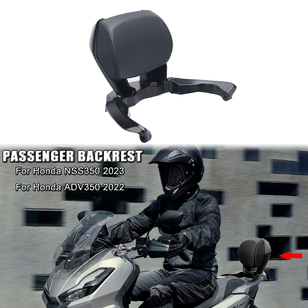Motorcycle Black Rear Passenger Seat Tailstock Backrest Back Rest ...