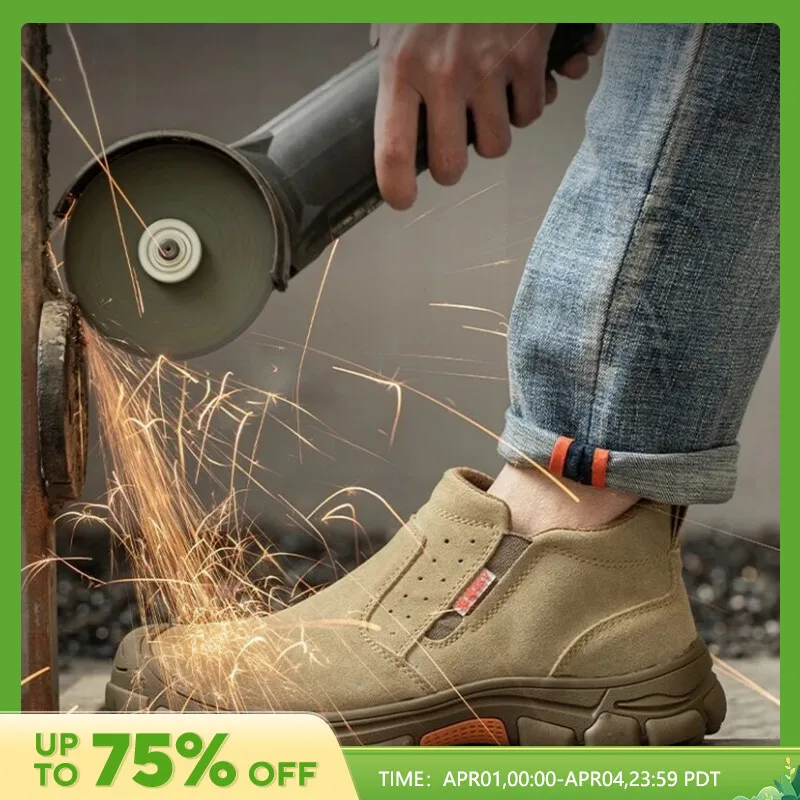Men Labor Protection Shoes Welder Anti Smashing Anti Piercing Work ...