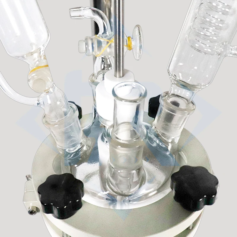 SF-1L lab jacketed glass reactor with chemical reactor vessel - buy at ...