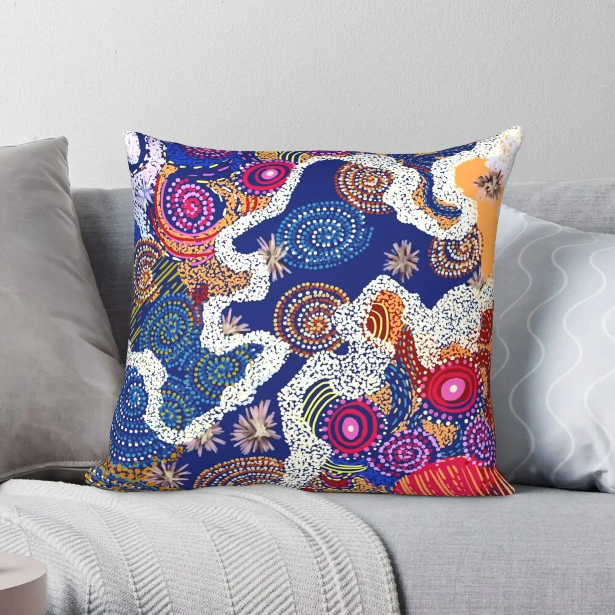 Australian-Aboriginal-Art-V2-Pillowcase-Polyester-Linen-Velvet-Printed ...