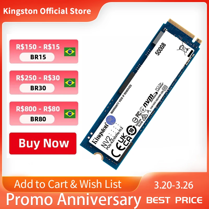 Kingston SSD M.2 2280 KC2500 NVMe PCIe 250gb 500gb 1 테라바이트 2 테라바이트 솔리드 ...