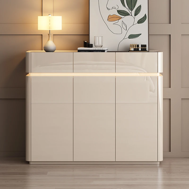 High end entrance shoe cabinet home use living room shelf entrance hall ...