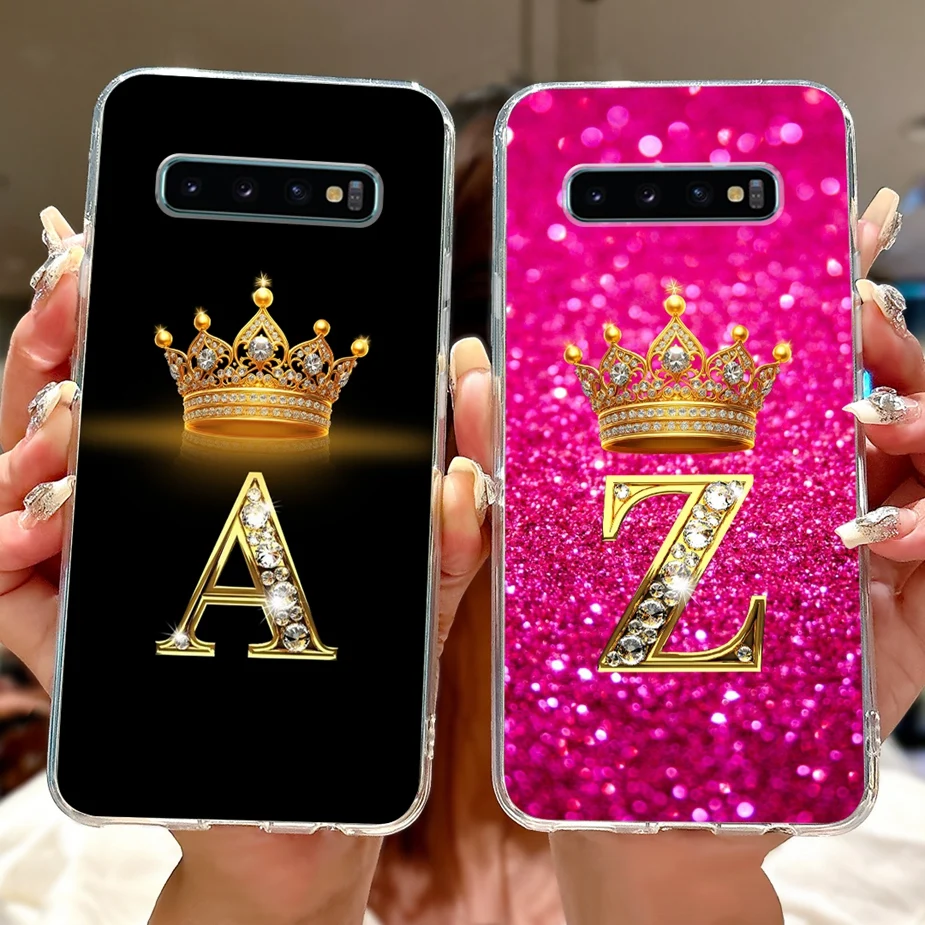 For Samsung Galaxy S10 Plus Case New Letters Cover Soft Silicone Phone ...
