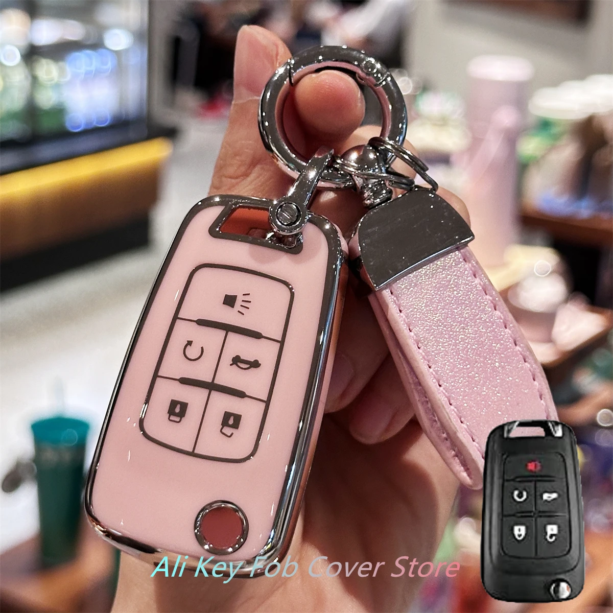 Key-Fob-Cover-with-Keychain-Lanyard-for-Chevrolet-Equinox-Camaro-Cruze ...