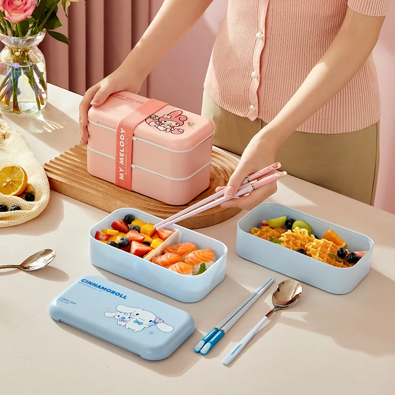 MINISO-My-Melody-Lunch-Box-Cinnamonroll-Thermos-Lunch-Box-With ...