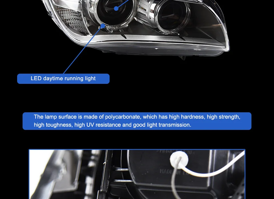 Car Lights For Bmw X1 Headlights 2011-2015 E84 Led Headlight Angel Eye ...
