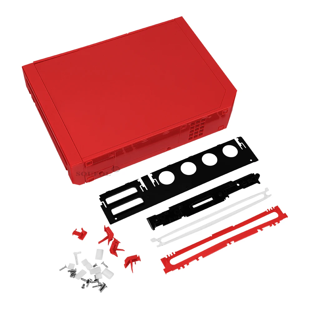 Full Case Cover Housing Shell With Buttons For Wii Red Housing Shell ...