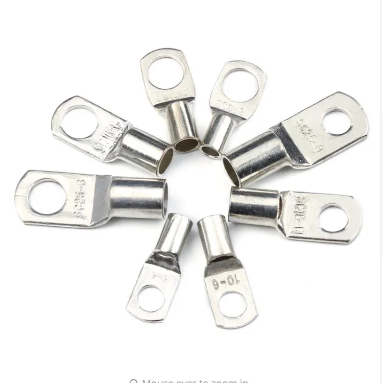 10-50Pcs-SC-Type-Wire-Nose-Terminal-SC6-SC10-SC16-SC25-Bare-Copper ...