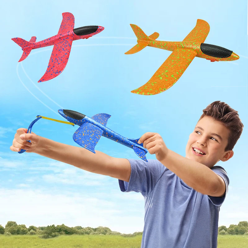 3xHand-Launch-Throw-Airplane-Foam-Glider-Slingshot-Plane-Model-Outdoor ...