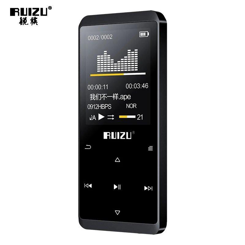 RUIZU D02 HiFi MP3 Music Player 8GB Portable Sport Walkman with 1.8 ...