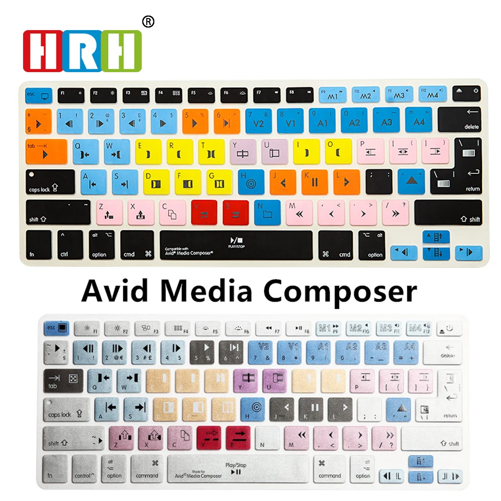 HRH Durable Avid Media Composer Shortcut Hotkey Silicone Keyboard Skin ...