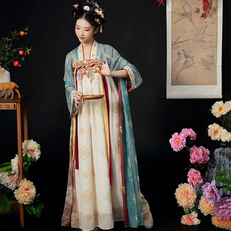 New Chinese Hanfu Dress Imitates Tang Dynasty Fashion Women's Dress ...