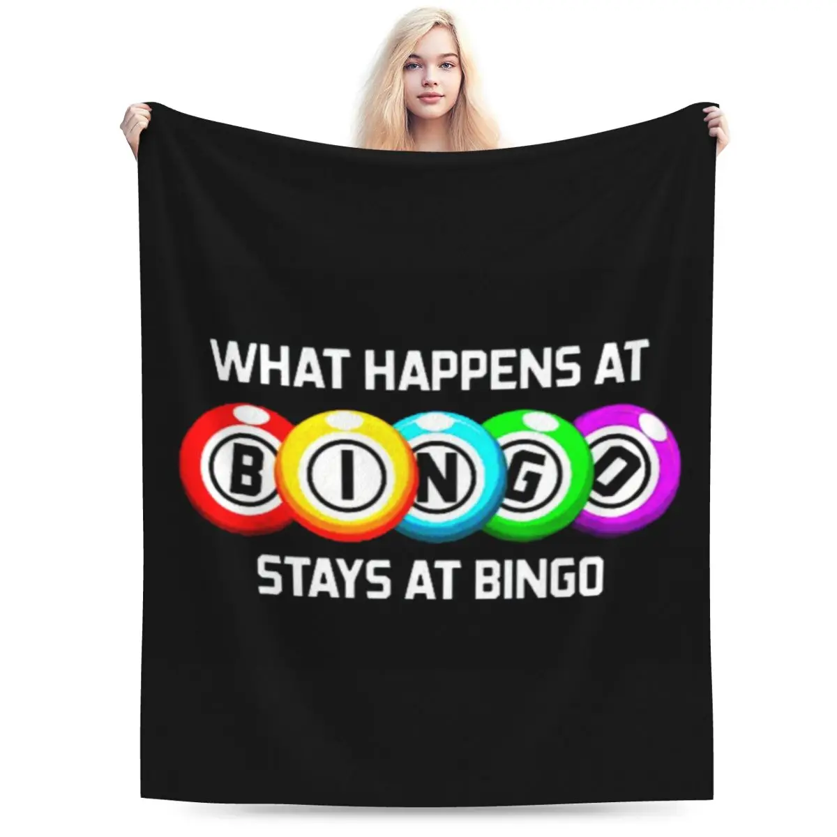 What-Happens-At-Bingo-Blanket-Soft-Warm-Flannel-Throw-Blanket-Plush-for ...