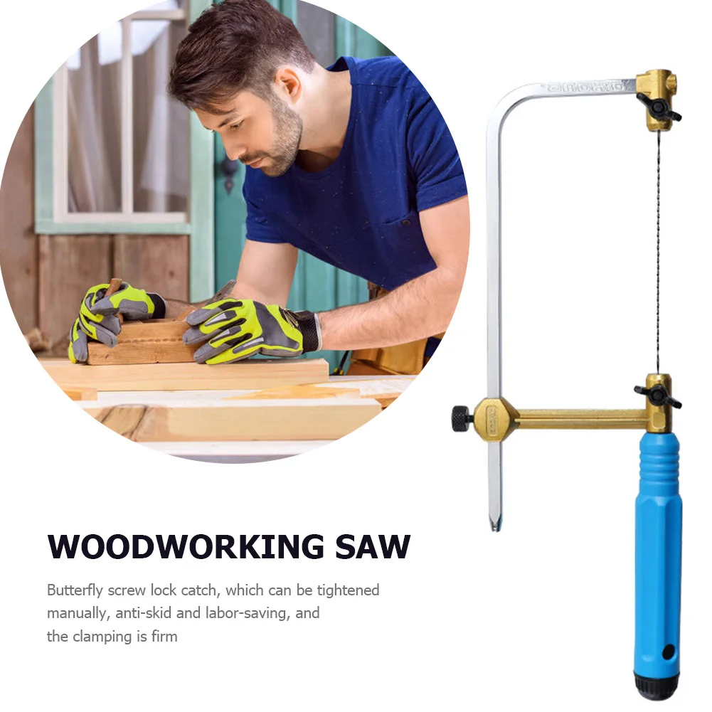 U tipo serra ajustável arco mini mão viu kit para artesanato de madeira ...