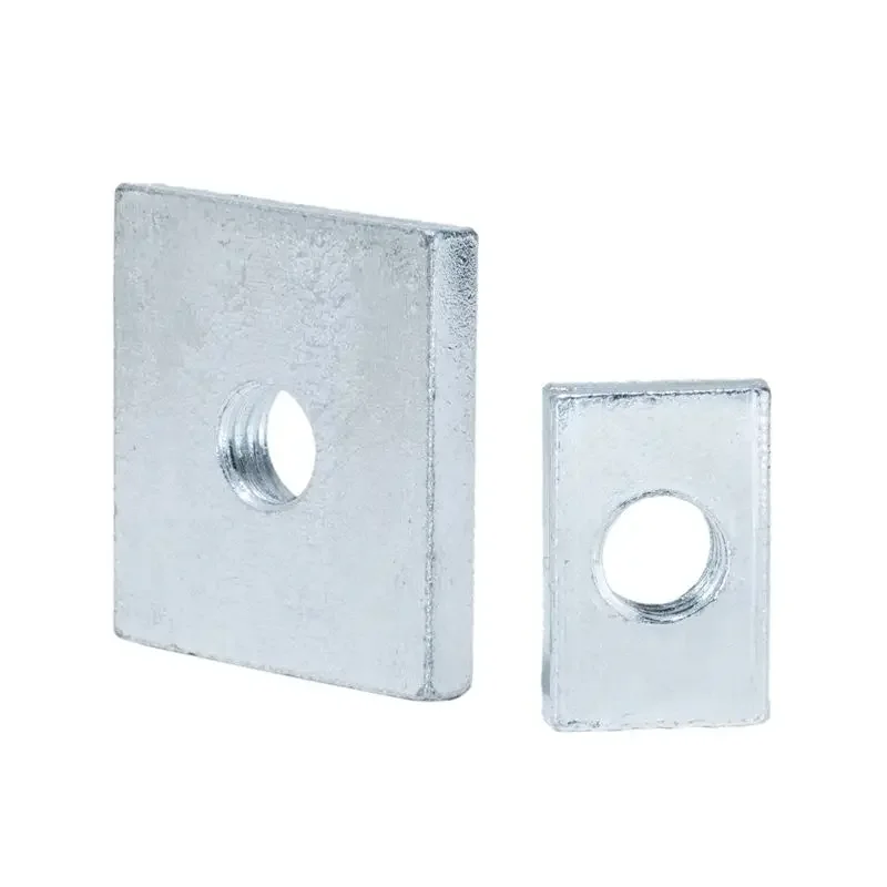 Tuerca-cuadrada-de-50-100-200-piezas-M3-M4-M5-acero-al-carbono ...
