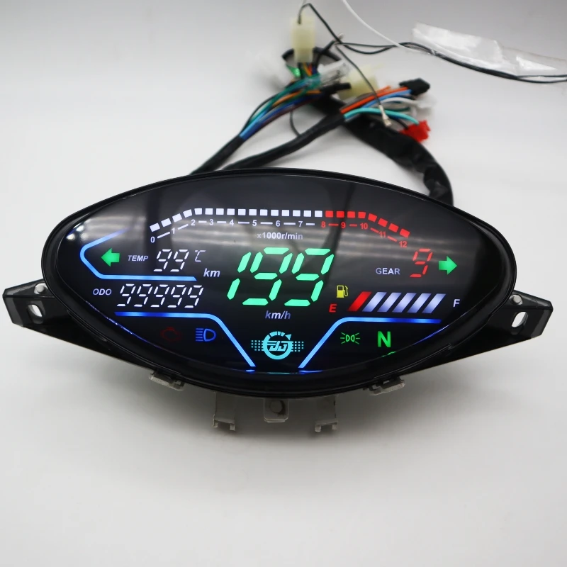 MotoQueen-2023-LED-Digital-Motorcycle-Speedometer-RPM-Dashboard-For ...