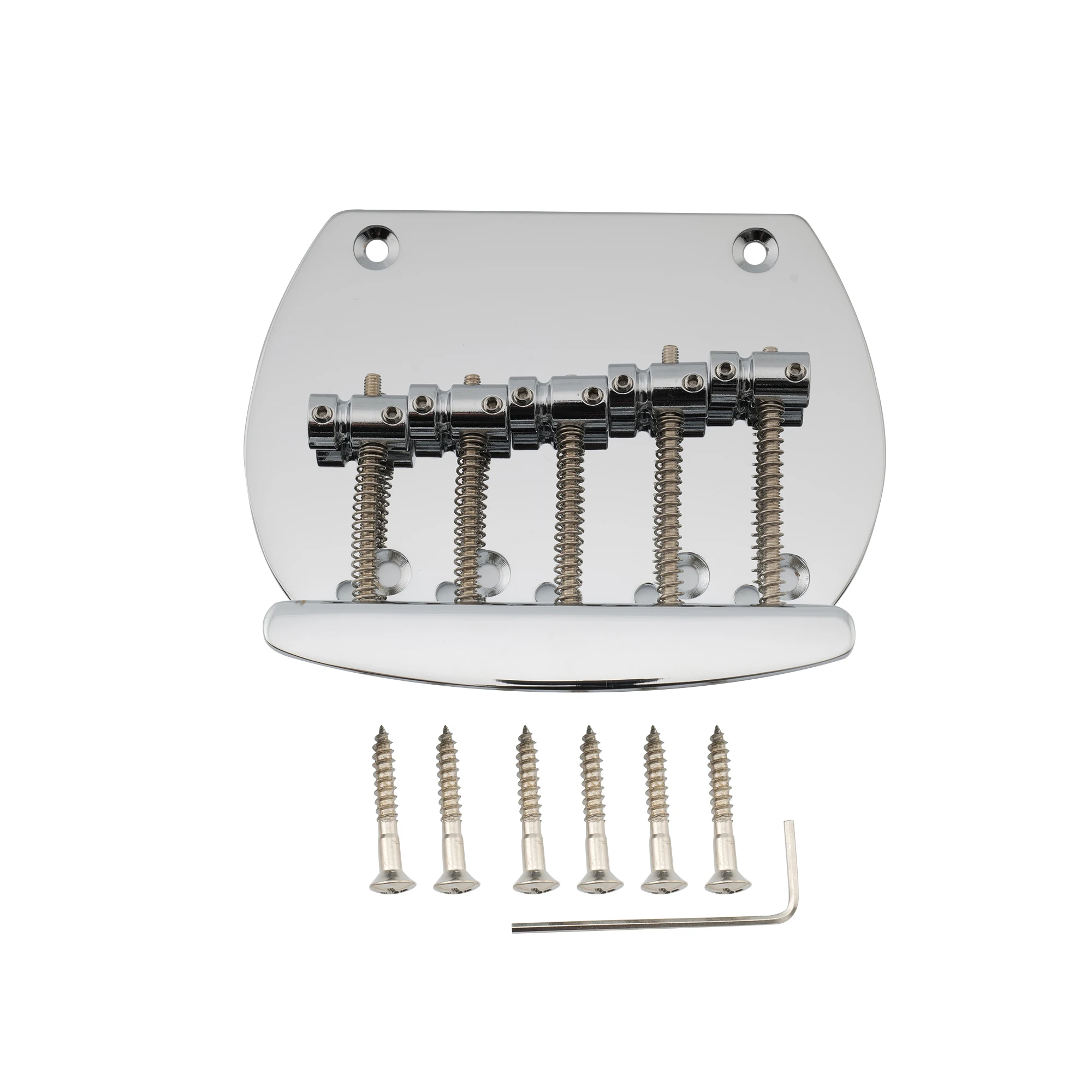 Musiclily Pro 16mm Steel 5-string Bass Bridge For Musicman Style Bass ...
