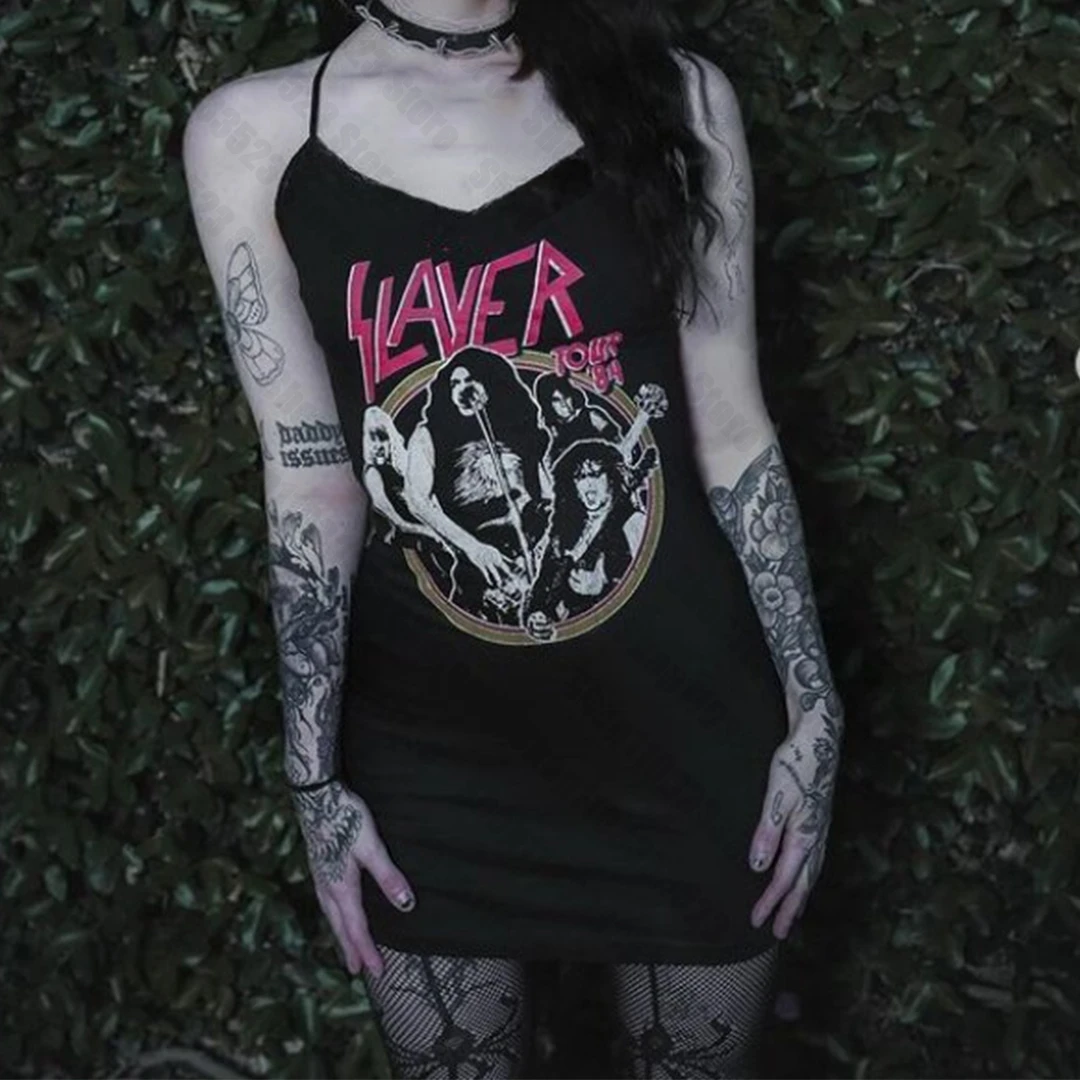 2000s Streetwear Women's Punk Y2K Style Aesthetic punk Letter Print ...
