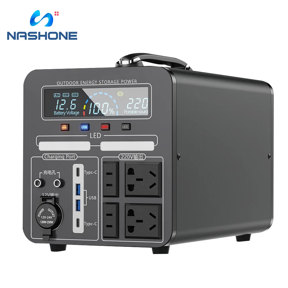 Nashone-1200W-Portable-Power-Station-220V-Solar-Generator-1320Wh ...