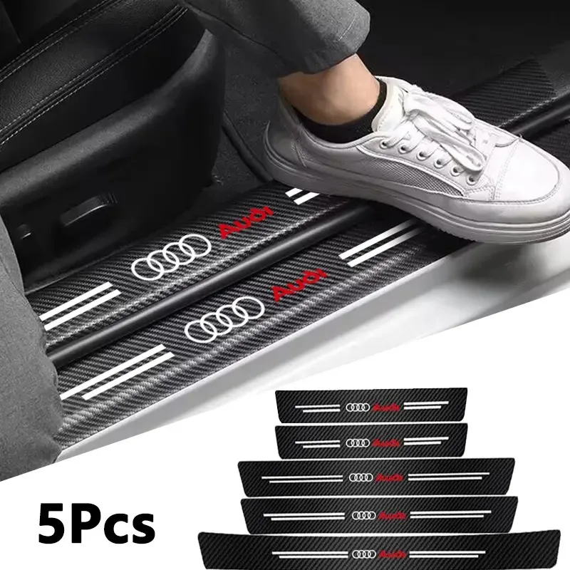 Car-carbon-fiber-strip-sticker-anti-step-threshold-decoration-suitable ...