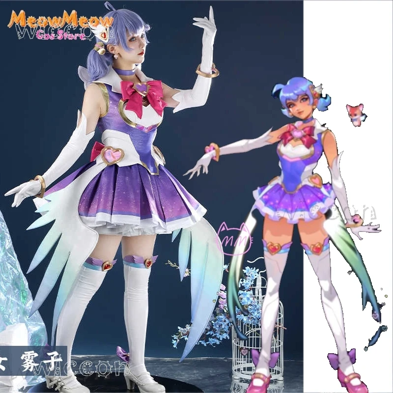 OW 2 DokiWatch キリコのコスプレ Overwatch2 衣装スキンゲームファンシー服ハロウィンパーティー制服ドレスセット ...