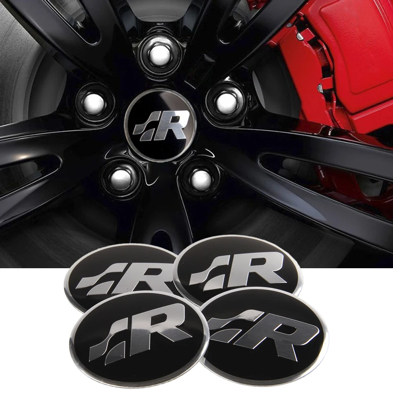 4Pcs-SR-Logo-Car-Wheel-Center-Emblem-Sticker-for-Volkswagen-VW-Golf ...