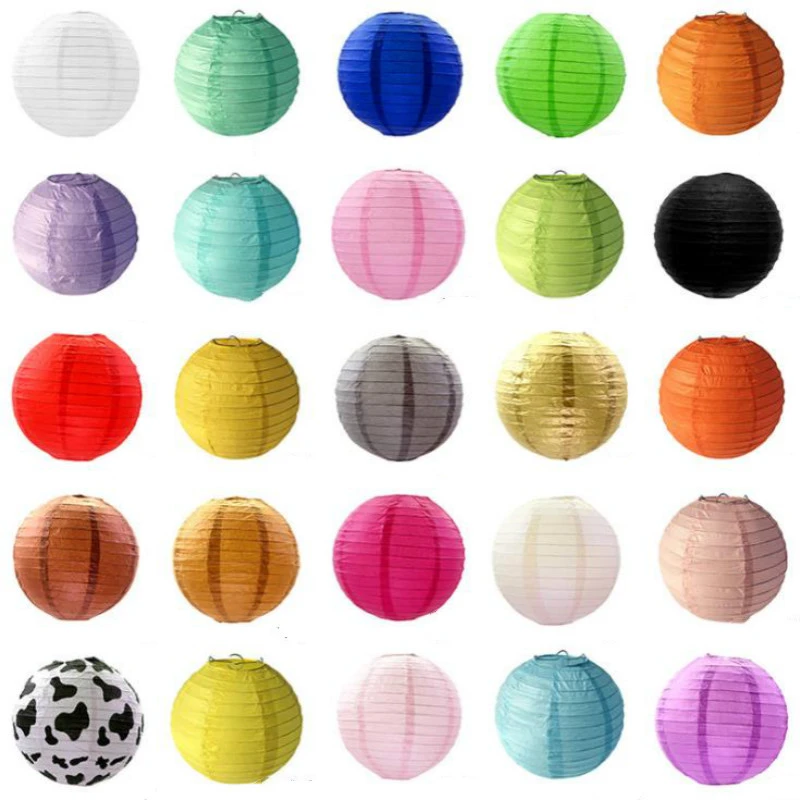 50 Cm Chinese Round Paper Lantern | 6 Chinese Round Paper Lanterns ...