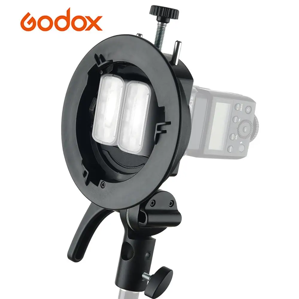 Portable-Flash-S-type-Holder-Speedlite-Bracket-Bowens-Mount-for-Godox ...