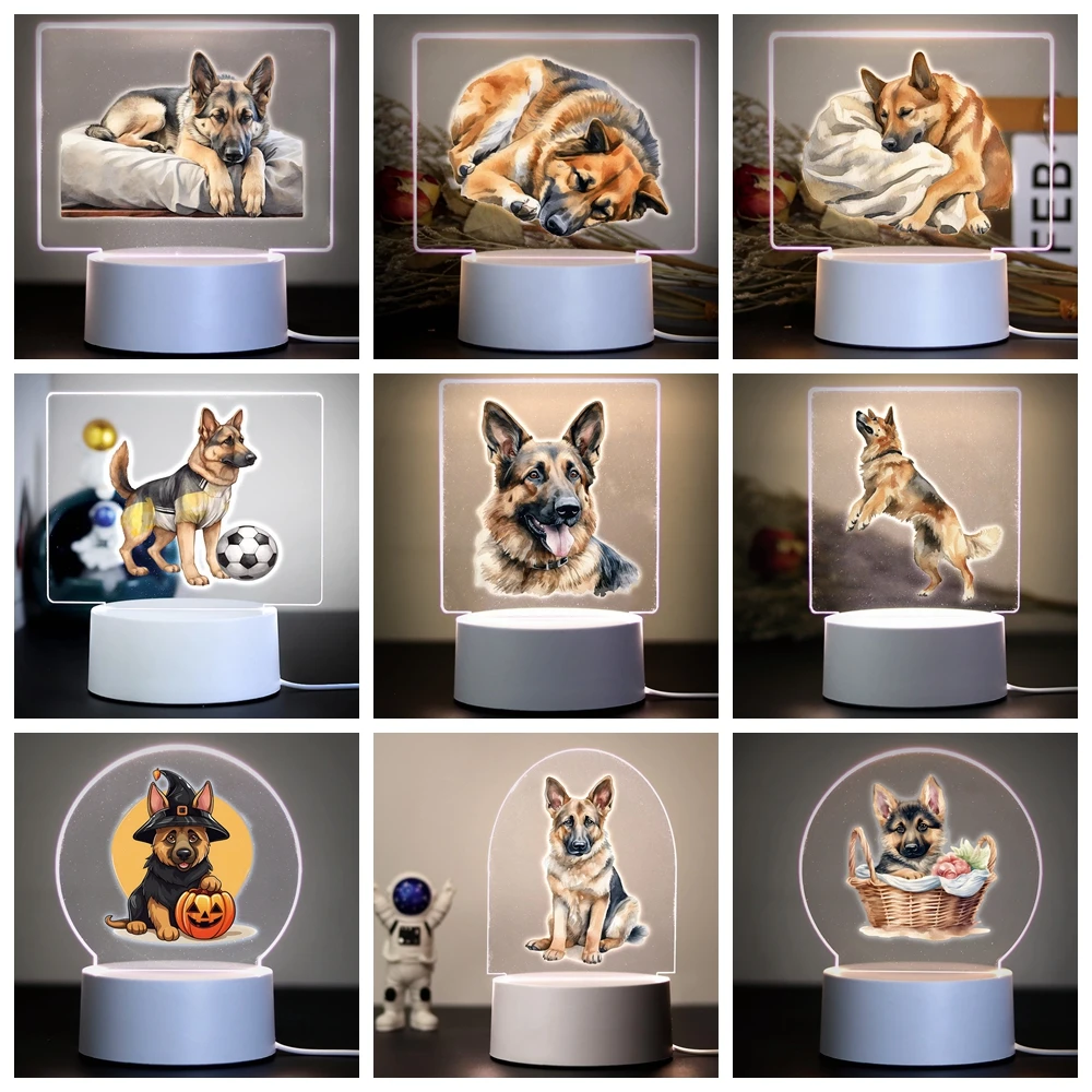 German-shepherd-dog-Night-Light-Night-Light-3D-Illusion-Lamp-For ...